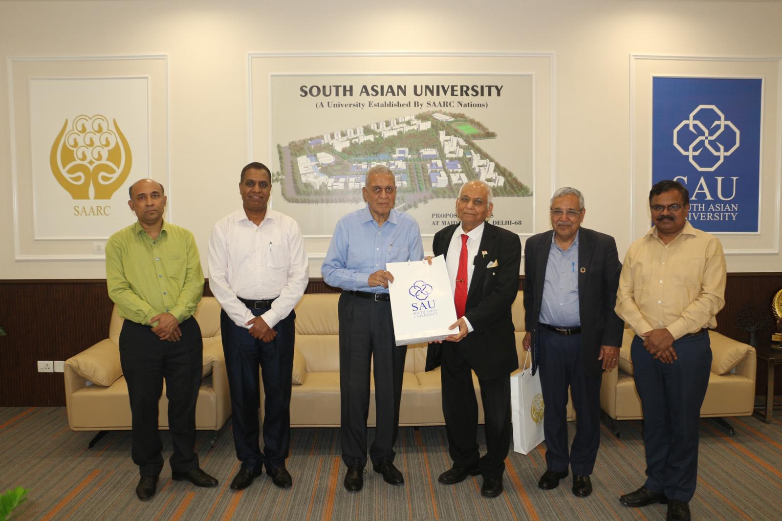CGC President Prof Ramjee Prasad at South Asian University, Delhi ...
